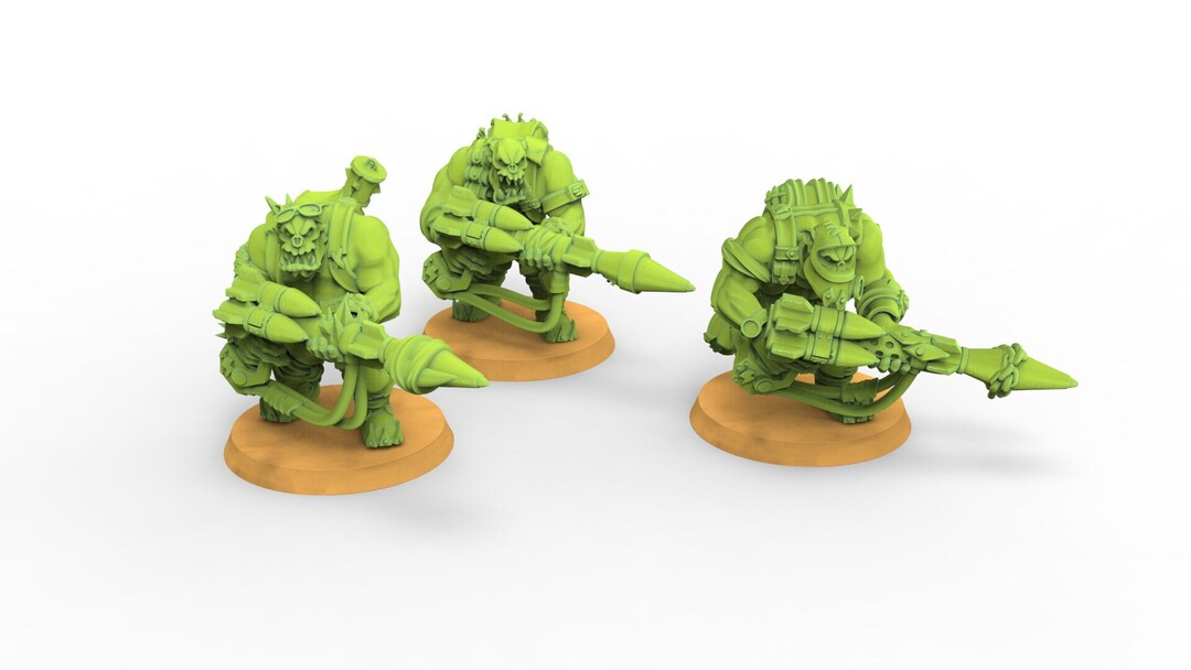 Green Skin - Orc Rocket Commando Troops - Etsy