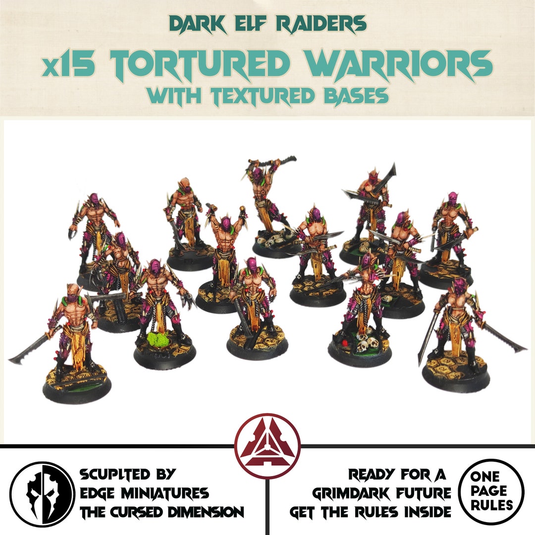 Dark City - X15 Tortured Warriors Dark Elves Raiders Eldar Drow ...