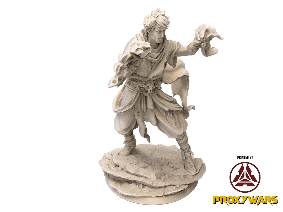 Fists of Fury - Hero - Akira, Arcane Fist Monk (medium - 25 Mm), Flesh ...