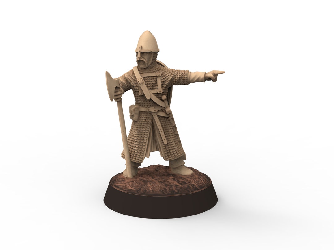 Medieval - Norman Commander With Axe, 11th Century, Norman Dynasty ...