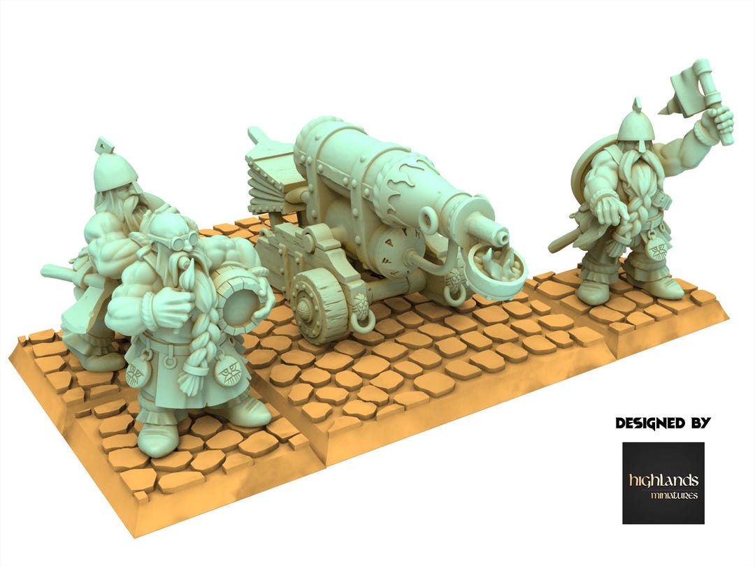 Dwarves - Flamethrower - Sons of Ymir - Highland Miniatures - Etsy