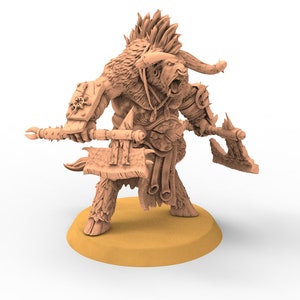 Beastmen Staff of Demolisher Minotaurs Beastmen Warriors of Chaos - Etsy UK