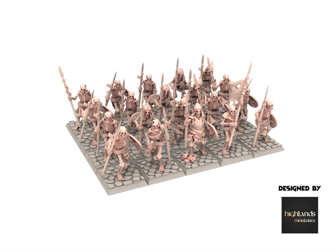 Undead - Skeleton Warriors With Lance, Bloodthirster Skeleton Warrior ...