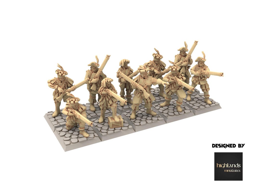 Imperial Fantasy - Harquebusier - V2 - Sunland - Highlands Miniatures ...
