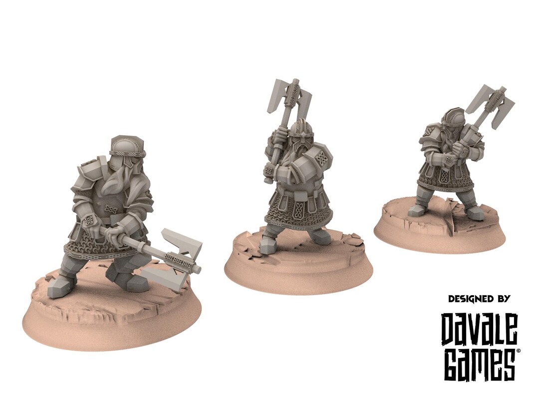 Dwarves - Kalak Guards, the Dwarfs of the Mountains, for Lotr, Davale ...