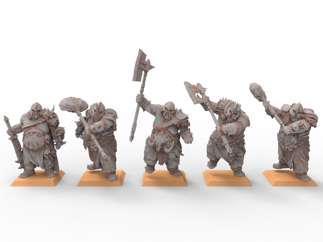 Ogres Armored Ogre Mercenary, Massive Two-handed Weapons - Etsy