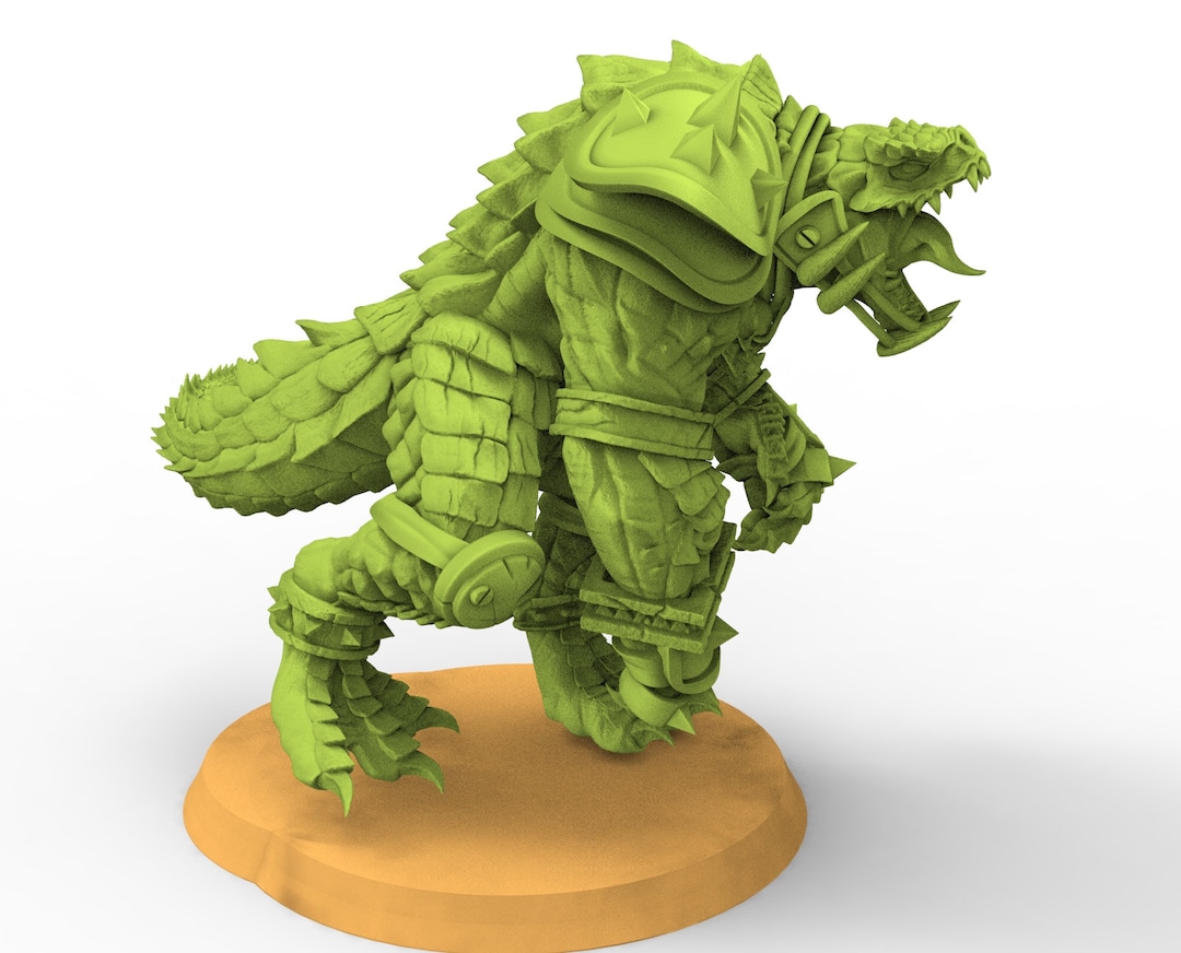 Lost Temple - Caiman Large Player Lizardmen Usable for Fantasy Football ...