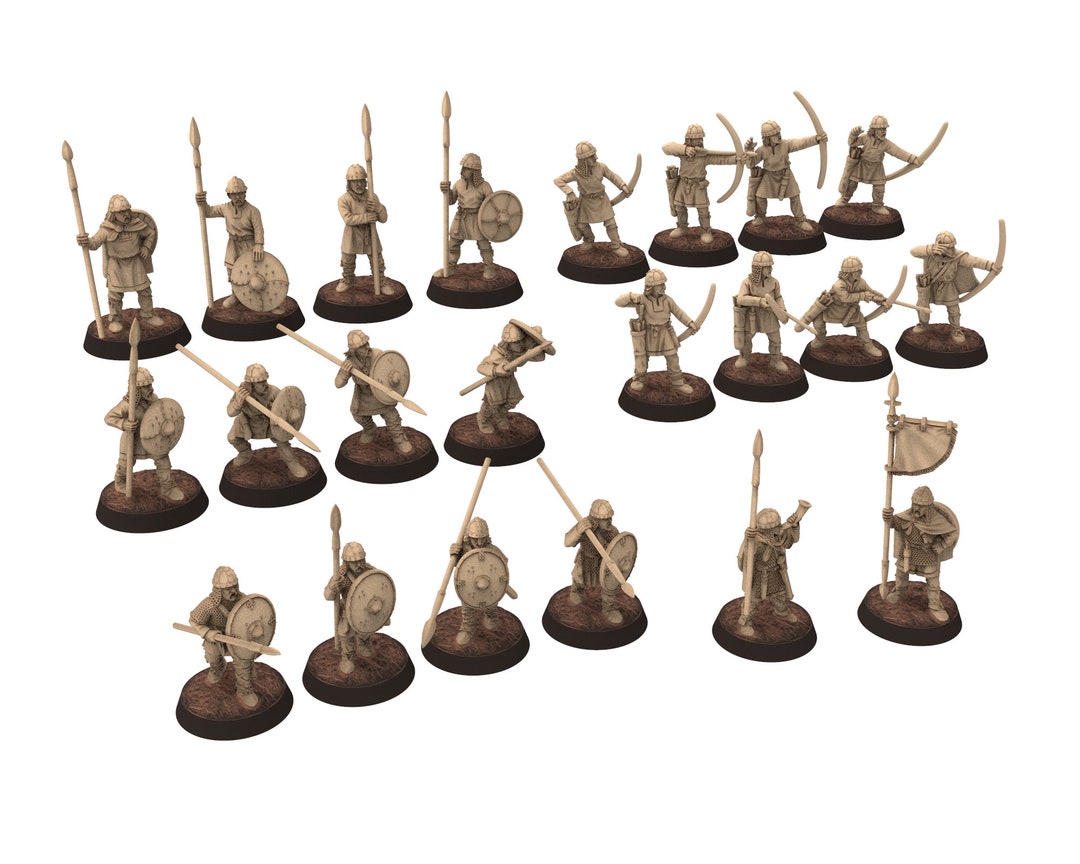 Dark Ages - Carolingian Infantry Small Army Bundle Footmen Warriors ...