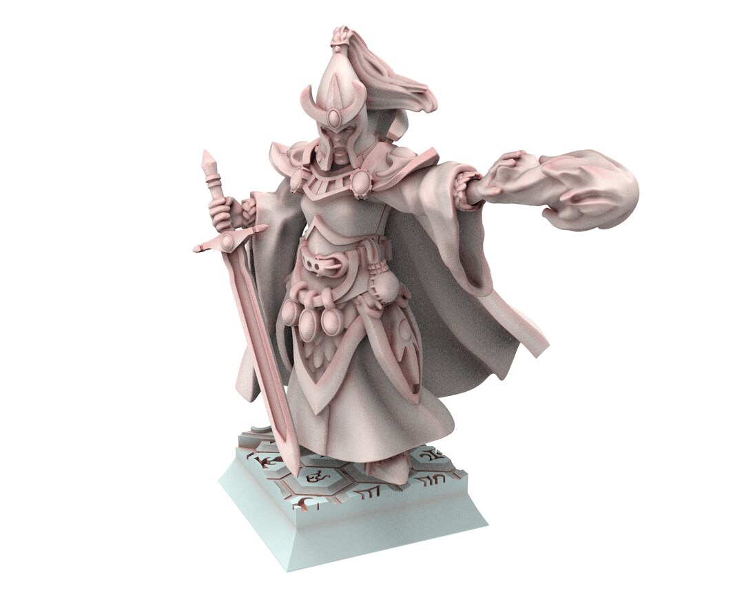 Hight Elves - 28mm Elven Sorcerer of War V1 - Elven Empire - Landor ...