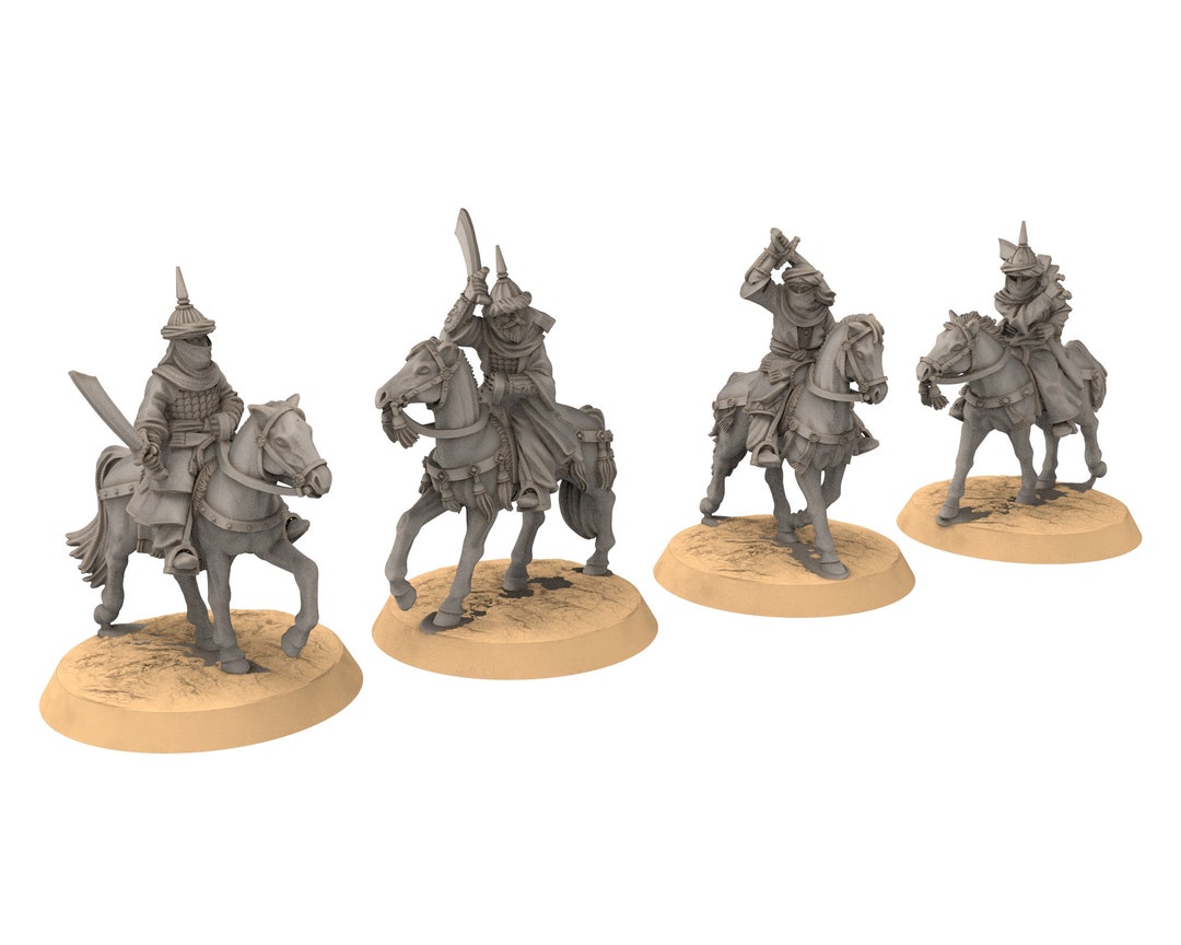 Harad - Southron Cavalry With Swords, Berber Nomads, Harad Bedouin Arabs Sarazins Medbury ...
