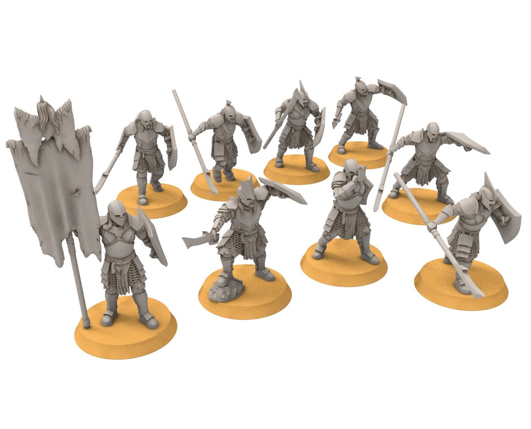 Orc Horde - Super Orcs Spearmen Command, Orc Warriors Warband, Middle ...
