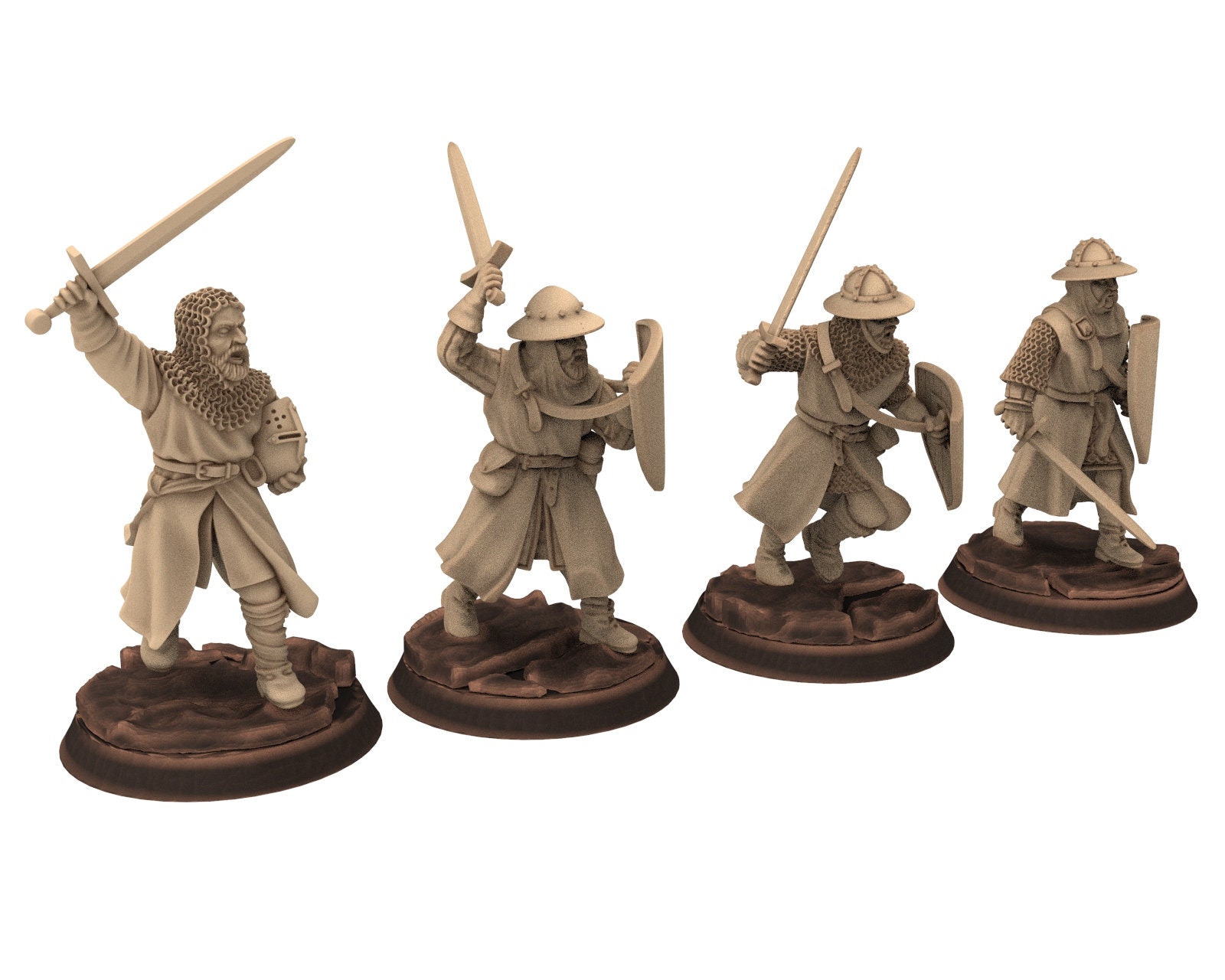 Medieval Men-at-arms Swordmen 12 to 15th Century Medieval - Etsy UK