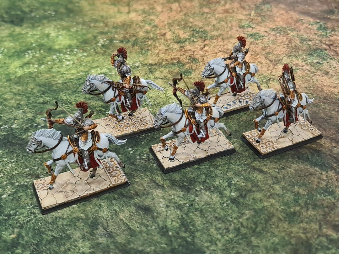Hight Elves - X5 Archers Cavalry - Silvermoor - the Beholder Miniatures ...