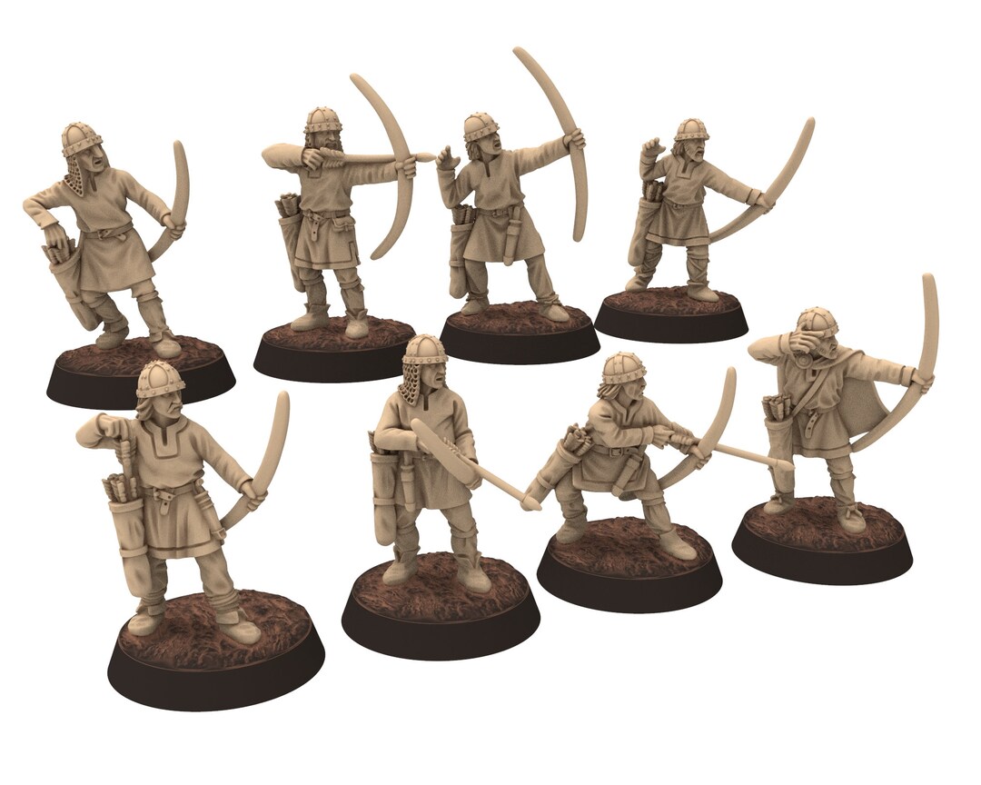 Dark Ages - Bowmen Carolingian Infantry Footmen Warriors Frank Empire ...