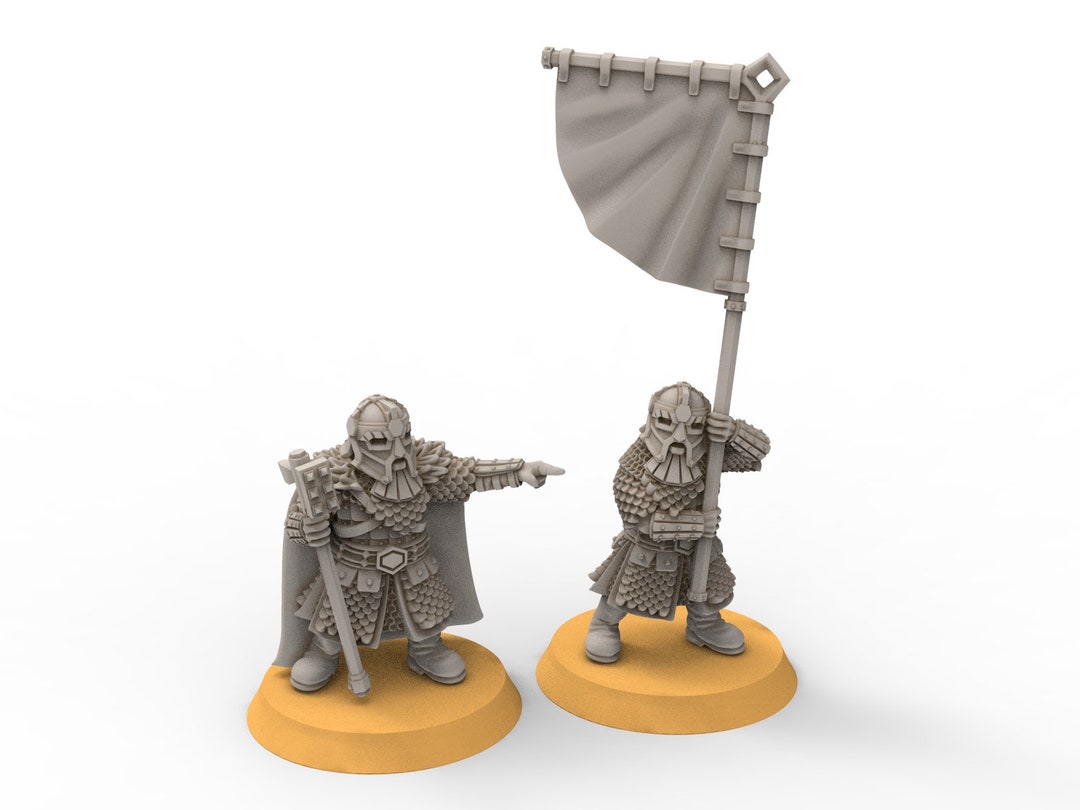 Dwarves - Mountain Commander and Banner, the Dwarfs of the Mountains ...