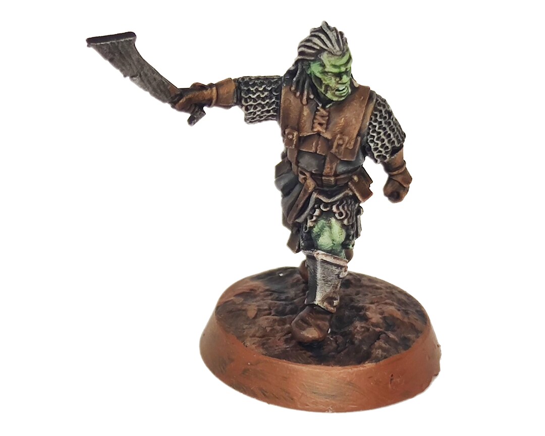 Orc Horde Orc Leader, Orc Warriors Warband, Middle Rings Miniatures ...