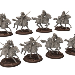 Darkwood - Armoured Wood Elves Cavalry, Middle Rings for Wargame D&D ...
