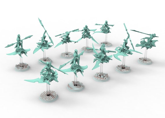 Dark City Hoverboard Riders Patrol Dark Eldar Drow - Etsy