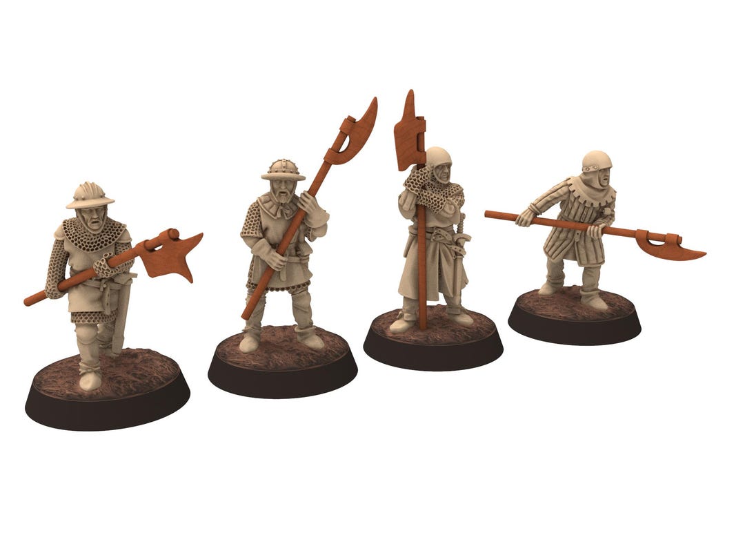 Medieval - England - Early 14th Century English Men at Arms Billmen ...