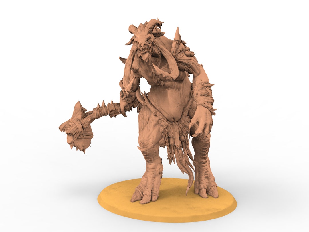 Beastmen Tahrkin Gargant Beastmen Warriors of Chaos - Etsy