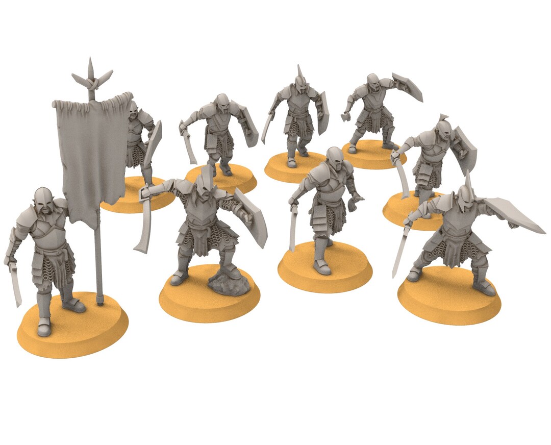 Orc Horde Super Orcs Swordsmen Orc Warriors Warband Middle - Etsy