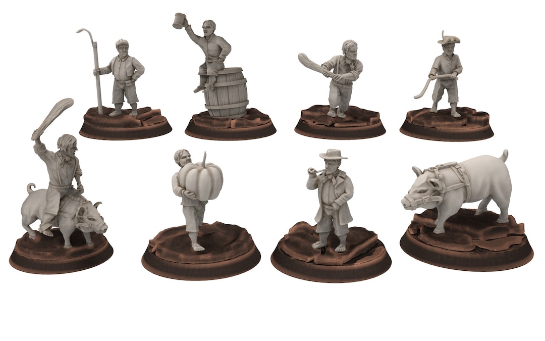 Halfmen X8 Gnome Halfling Civil Militia From the Shire, Middle Rings ...