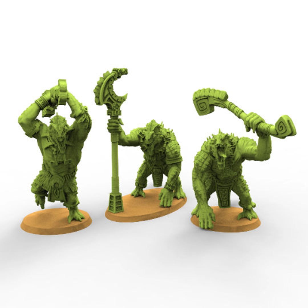 Lost Temple - Kroxigor Lizardmen Usable for Oldhammer, Battle, King of ...