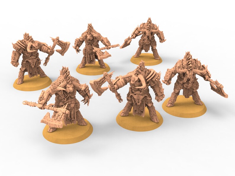 Beastmen Staff of Demolisher Minotaurs Beastmen Warriors of - Etsy