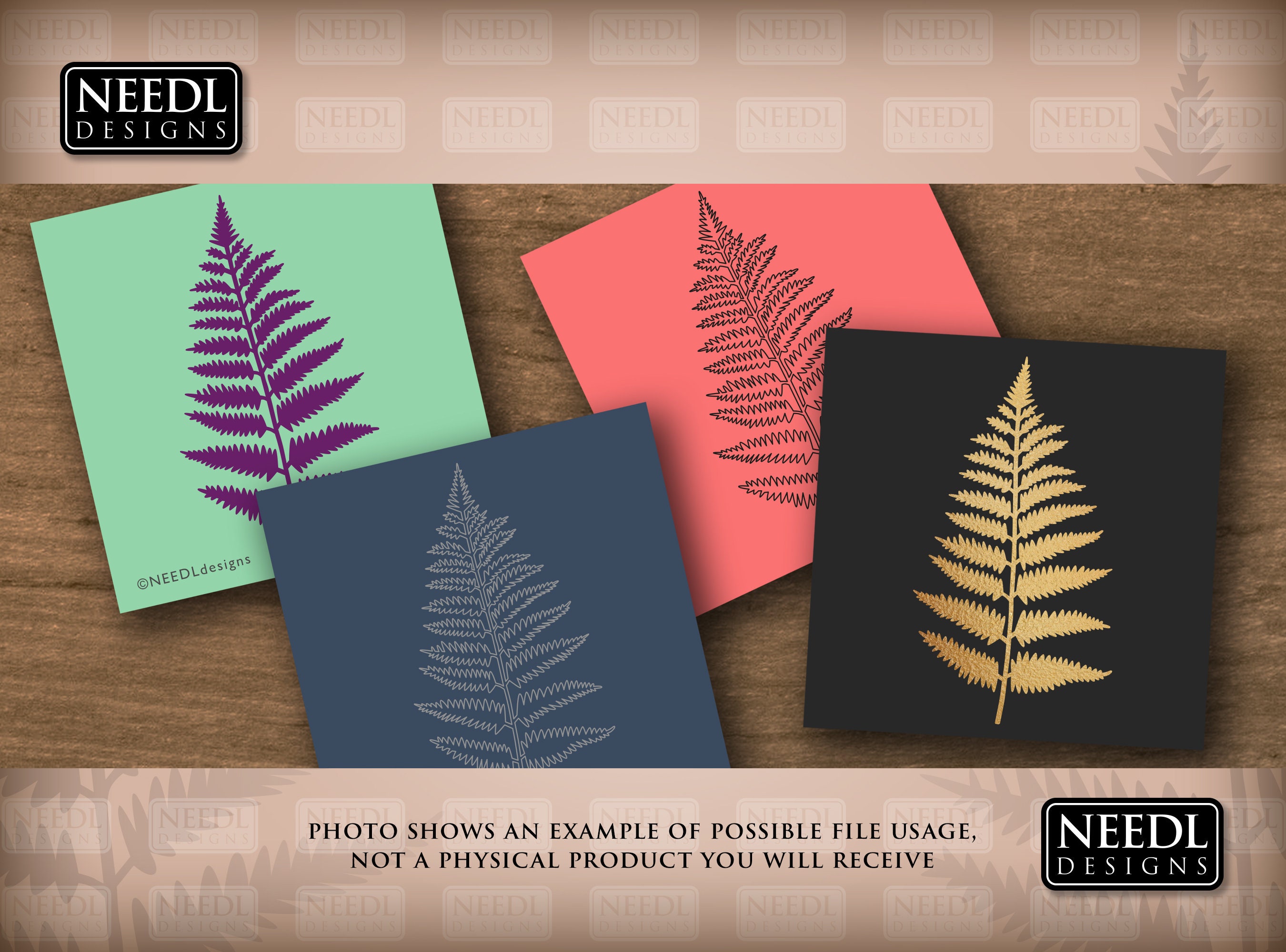 Fern1 Digital Cut File | Floral Leaf Botanical Stencil Vectored Art ...
