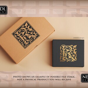 William Morris Style Letter R Cut File | Monogram Initial Cricut ...