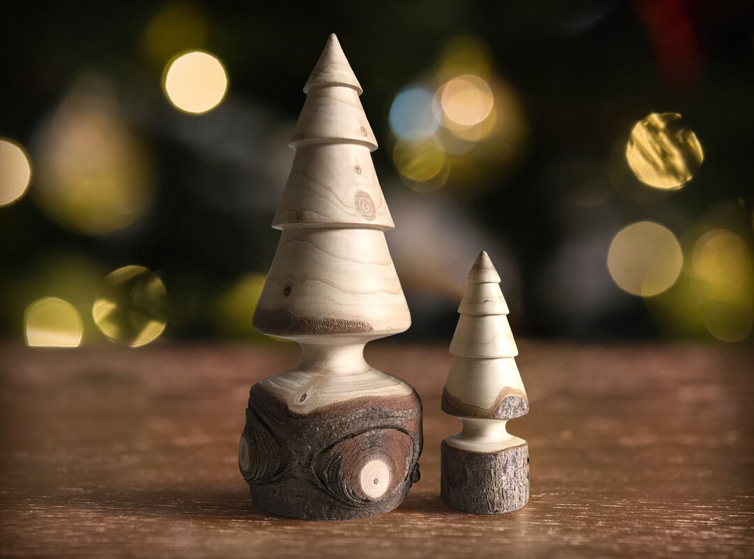 Handmade Wooden Trees From Recycled Christmas Trees | Table Decoration ...