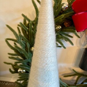 Create Your Own Set of 3 Yarn Wrapped Cone Trees, Rustic Home Decor ...