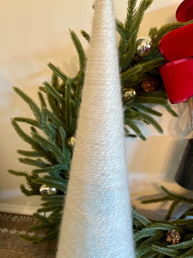 Create Your Own Set of 3 Yarn Wrapped Cone Trees Rustic Home - Etsy