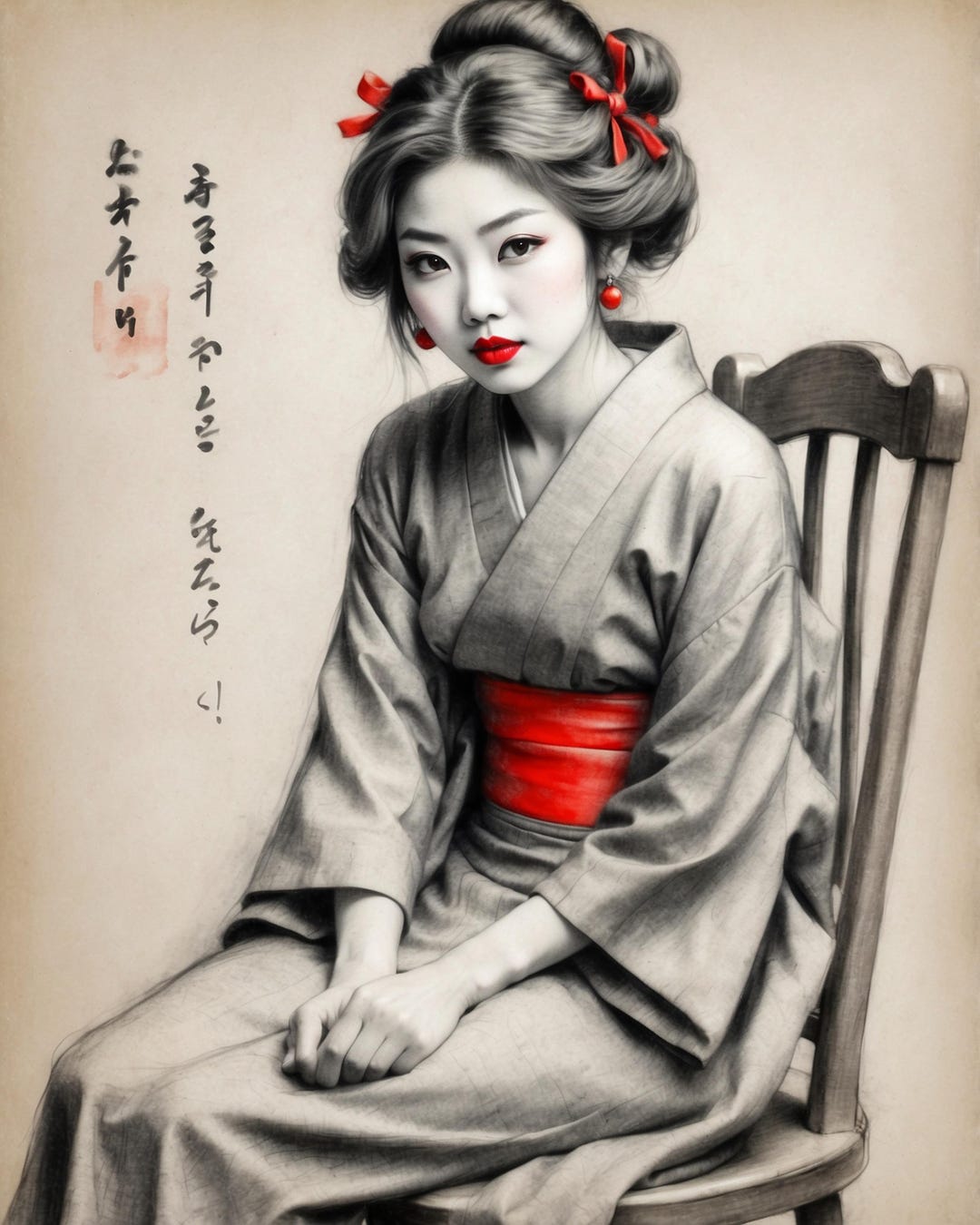 Geisha Traditional Japanese Art, Ukiyo-e, Edo Period, Geisha, Kintsugi ...