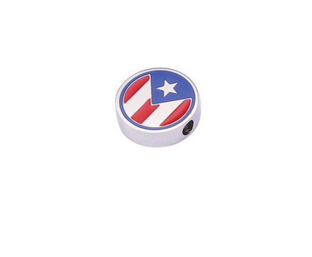 Puerto Rican Flag Round Beard Rings Beads - Etsy