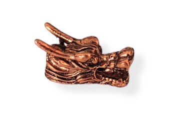 Gold Chinese Dragon Head Beard Rings Bead - Etsy
