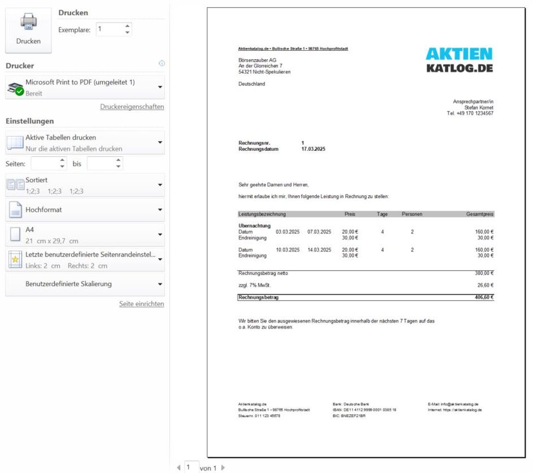Professional Invoice Template for Hotels, Airbnb and Workers' Rooms - Etsy