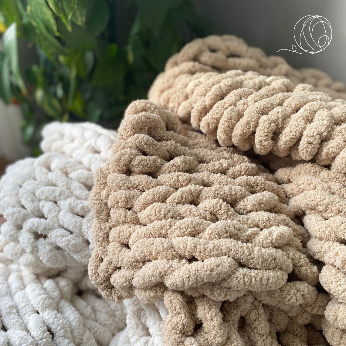 Chunky Blanket Hand Crochet Blankets Super Cozy Thick - Etsy