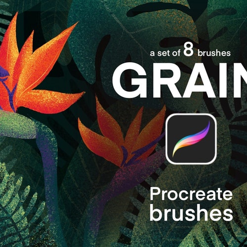 GRAIN Procreate Brush Set/ Texture Procreate Brushes/ - Etsy