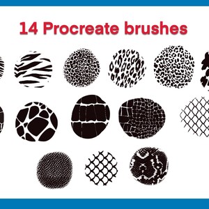 Animal Skin Procreate Brushes .-- DIGITAL Download. Plr Digital ...