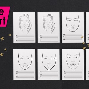 Procreate Makeup Artist Set: Face Charts, Brushes, Templates - Etsy