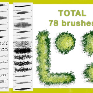 Landscape Design Procreate Brush Set -- Landscape Design Brushes ...