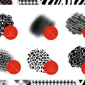 Fabric Procreate Brush Set: Animal Print, Lace, Denim (digital Download ...