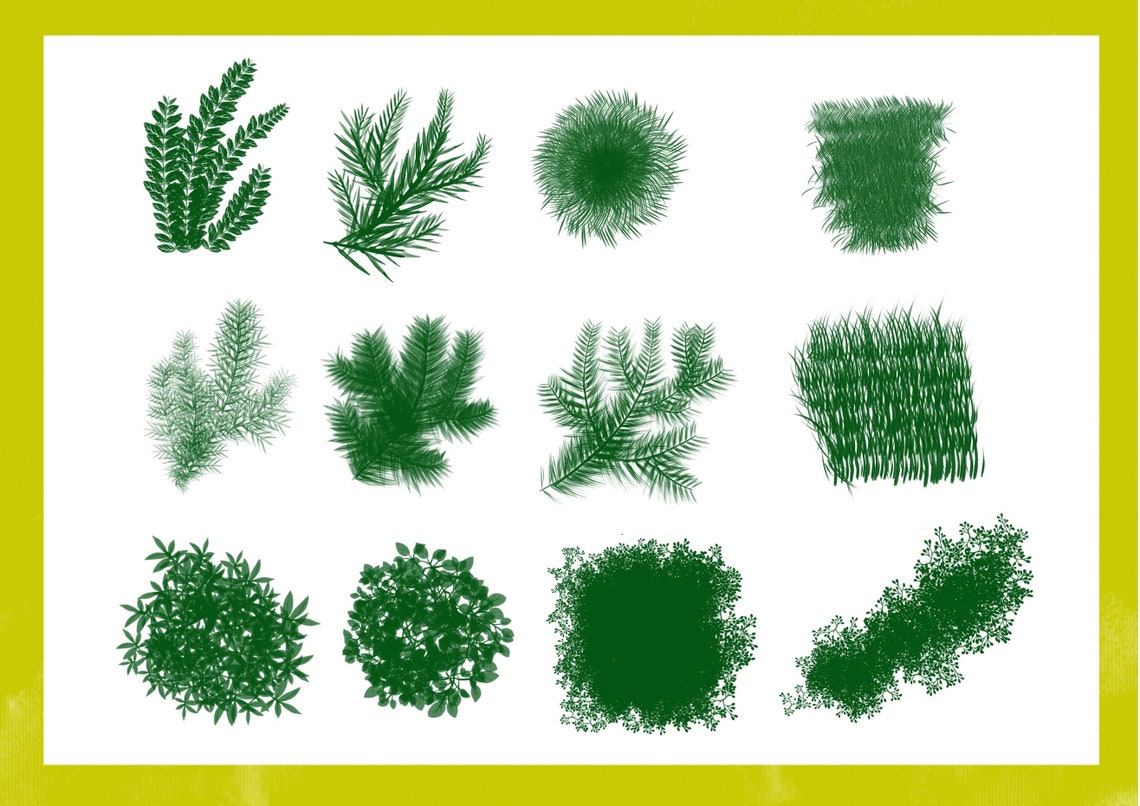 Landscape Design Procreate Brush Set Landscape Design - Etsy