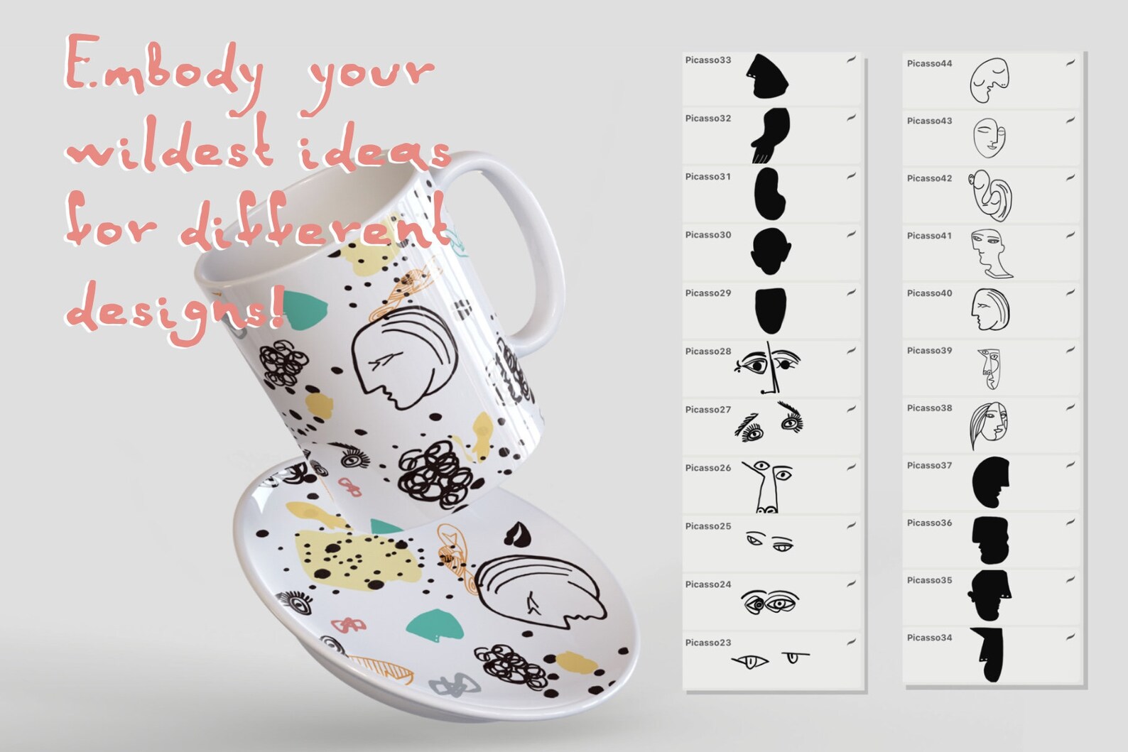 Picasso Procreate Brushes: Stamps & Texture (digital Download) - Etsy