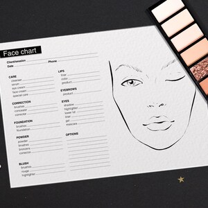 Procreate Makeup Artist Set: Face Charts, Brushes, Templates - Etsy