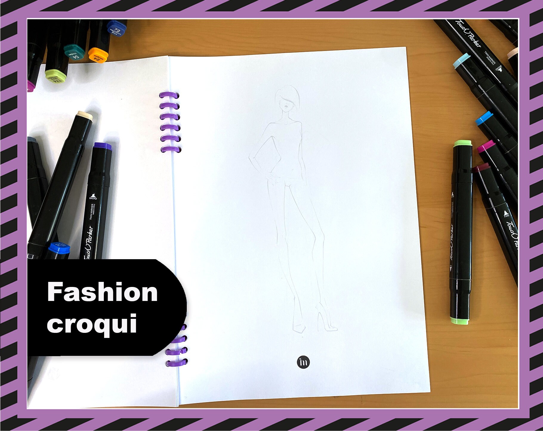 Fashion Figure Drawing Workbook: A Comprehensive Sketching Class for ...