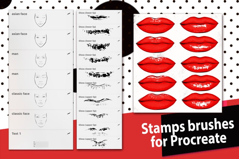 Procreate Makeup Artist Set: Face Charts, Brushes, Templates - Etsy