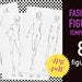 Fashion Croqui-female FASHION FIGURE TEMPLATES. Plr Digital Products ...