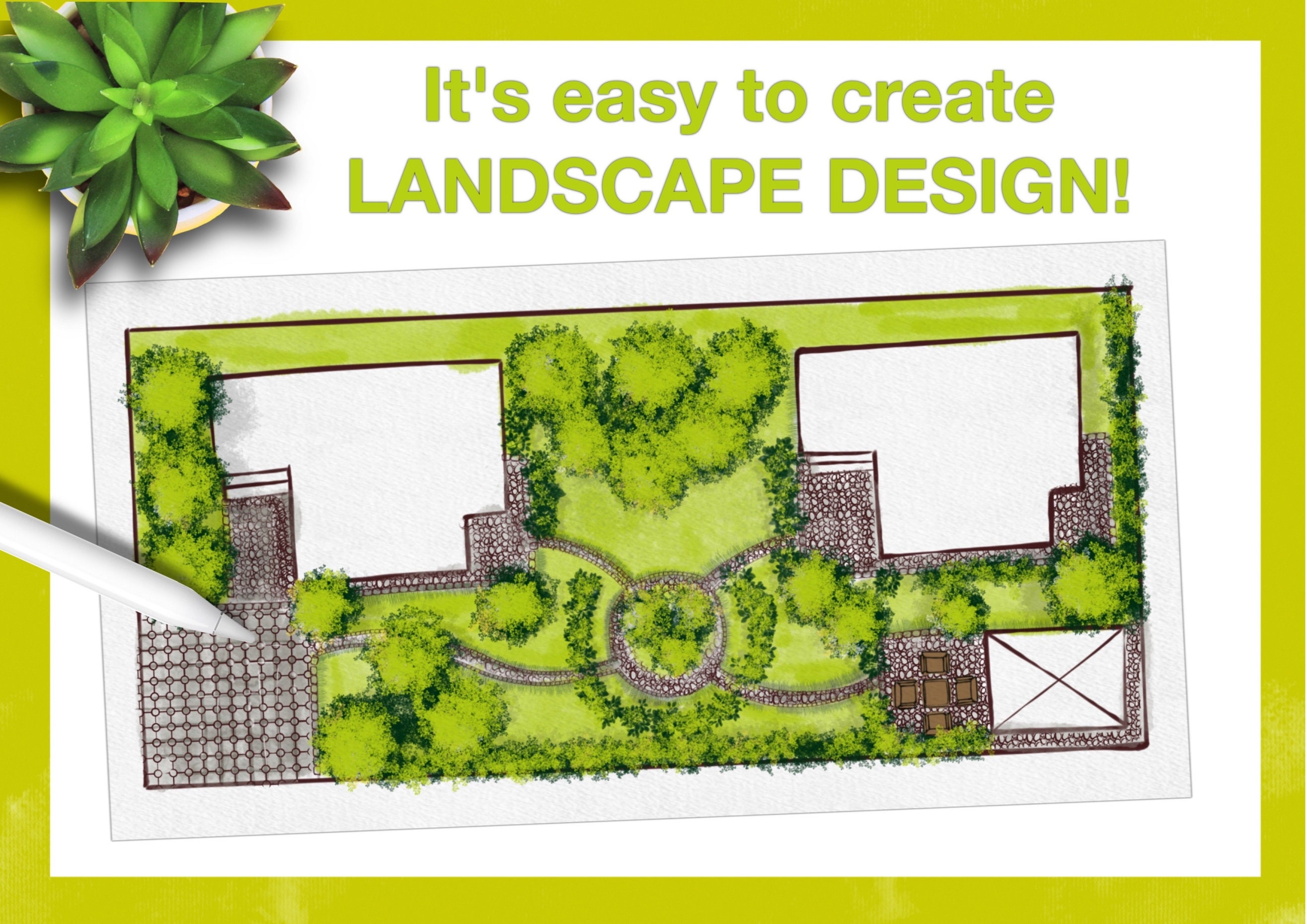 Landscape Design Procreate Brush Set -- Landscape Design Brushes ...